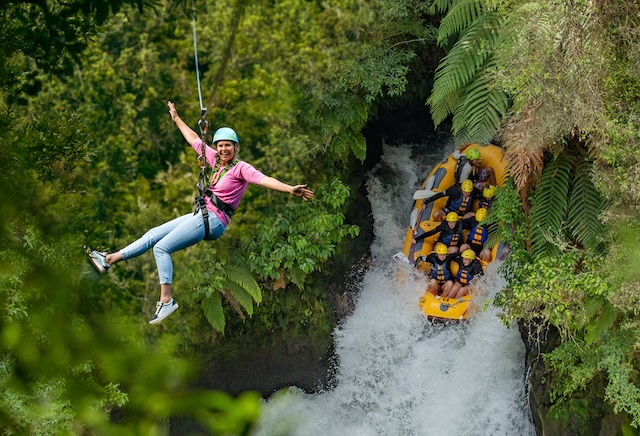 Discover the Ultimate Adventure: Rafting, Ziplining & Hot Pool Experience in Okere Falls ...